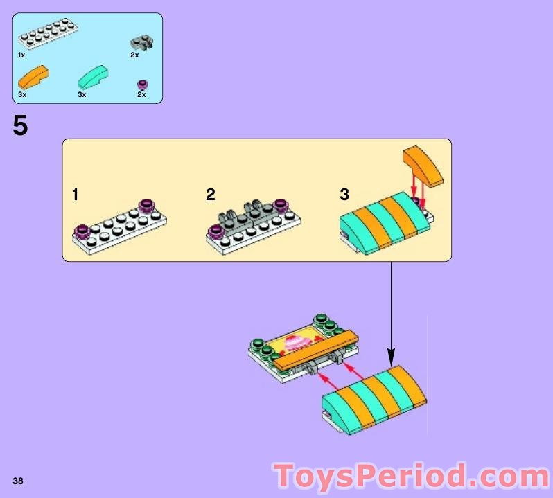 LEGO 41006 Downtown Bakery Instructions and Parts List