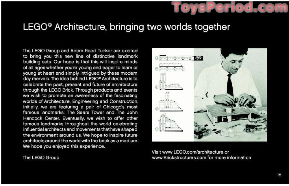 LEGO 21001 John Hancock Center Instructions and Parts List