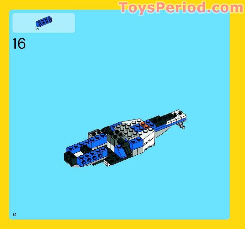 LEGO 4995 Cargo Copter Instructions and Parts List