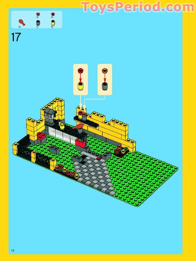 LEGO 4996 Beach House Instructions and Parts List