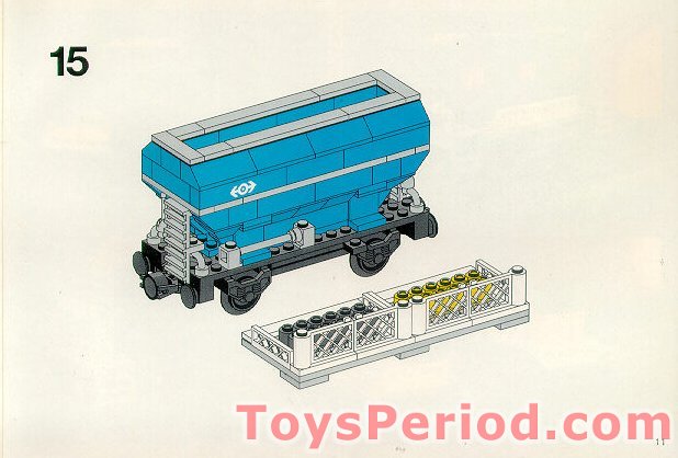 LEGO 4536 Blue Hopper Car Instructions and Parts List