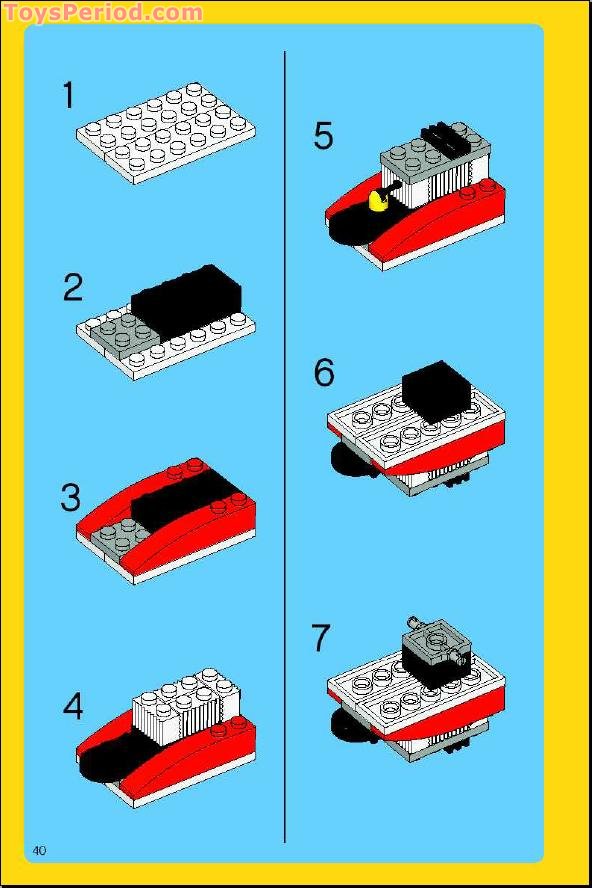 LEGO 5483 Ready, Steady, Build and Race Instructions and Parts List