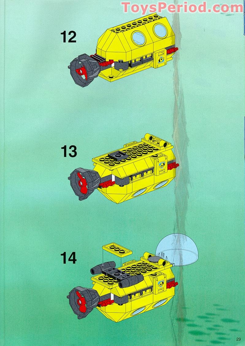 LEGO 6441 Deep Reef Refuge Instructions and Parts List