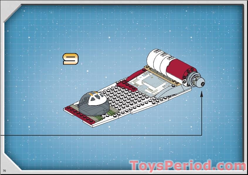 LEGO 7163 Republic Gunship Instructions and Parts List