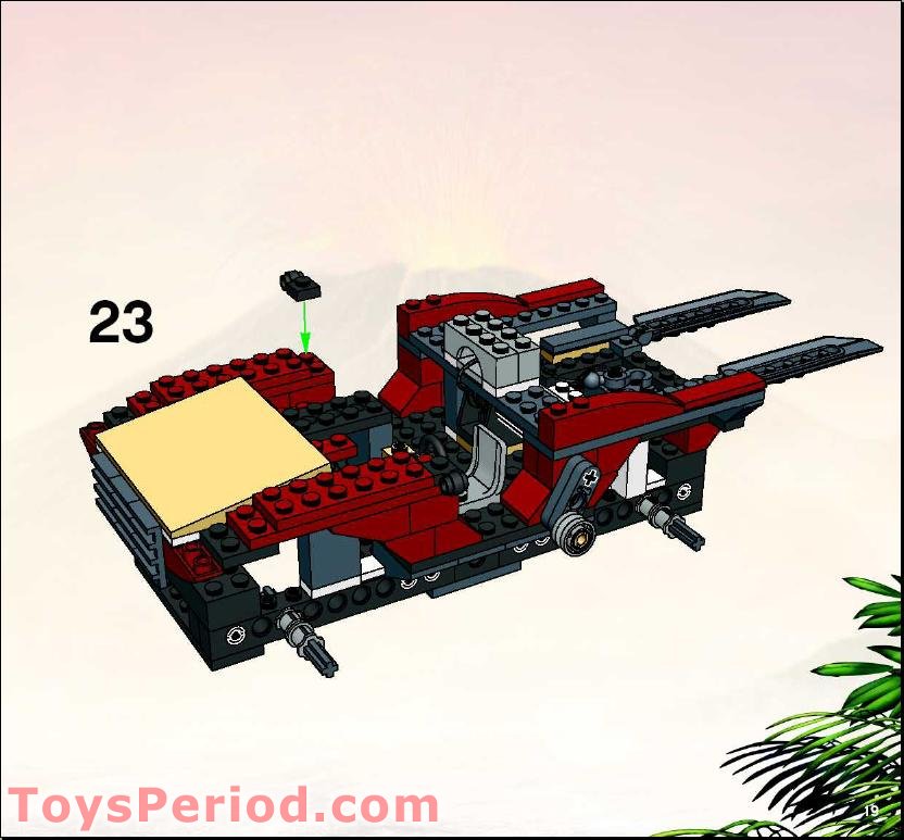 LEGO 7296 Dino 4wd Trapper Instructions and Parts List