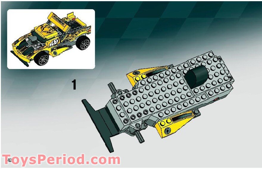 LEGO 8183 Track Turbo RC Instructions and Parts List