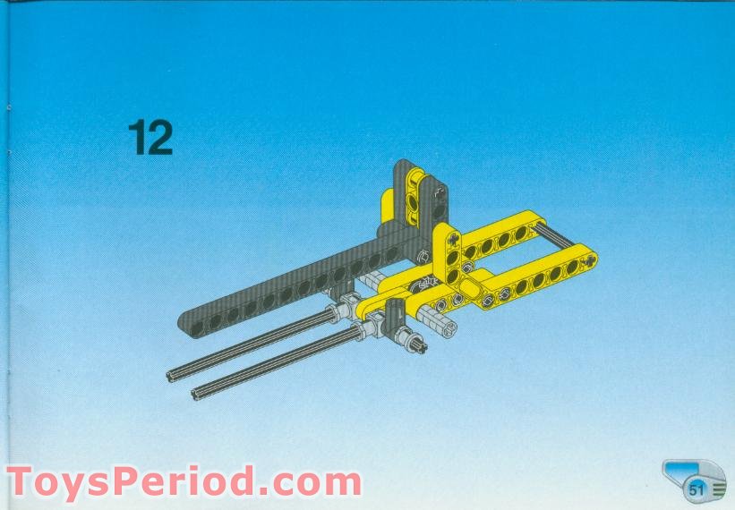 LEGO 8240 Slammer Stunt Bike Instructions and Parts List