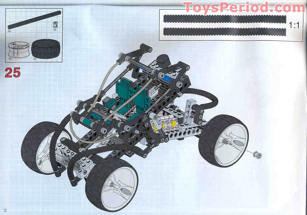 LEGO 8428 Turbo Command Instructions and Parts List