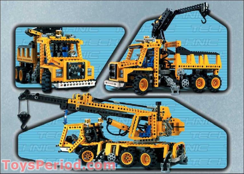 LEGO 8438 Pneumatic Crane Truck Instructions and Parts List