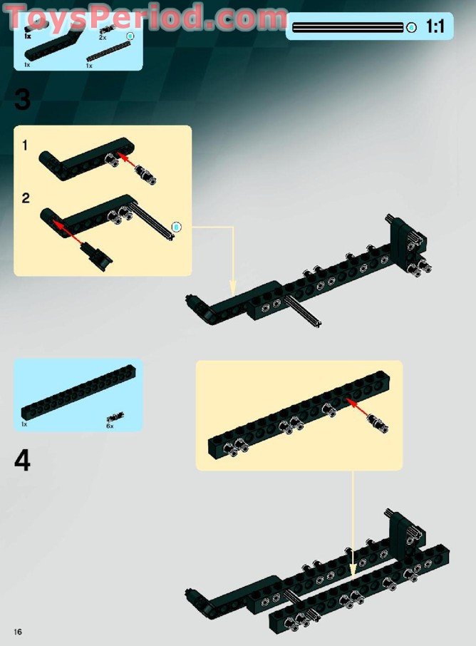 LEGO 8496 Desert Hammer Instructions and Parts List