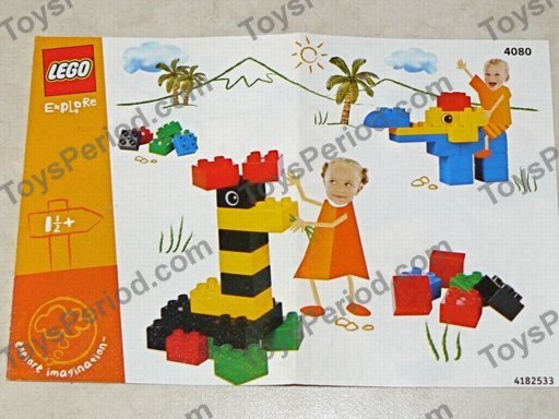 LEGO 4080-1 Small Brick Bucket Instructions and Parts List