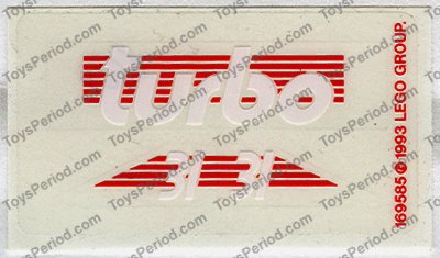 LEGO Sets with Part 6639stk01 Sticker Sheet for Set 6639 - (169585)