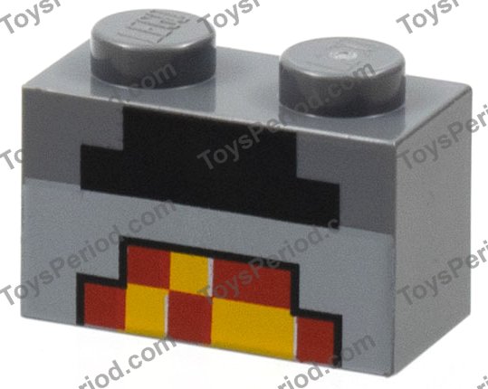 LEGO Sets with Part 3004pb162 Brick 1 x 2 with Minecraft Pixelated Lit ...