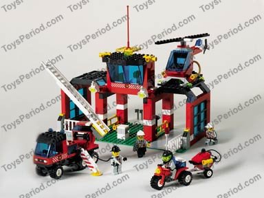 LEGO 6478 Fire Station Instructions and Parts List