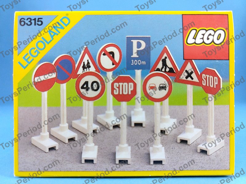 Town Theme Sets - LEGO 6315 Road Signs Classic Town Street Accessory ...