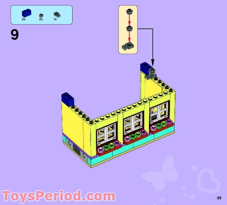 LEGO 41005 Heartlake High Instructions and Parts List