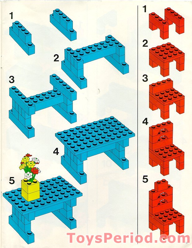 LEGO 547 Basic Building Set Instructions and Parts List