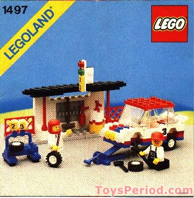 LEGO 1497 Rally and Pitcrew Team Instructions and Parts List