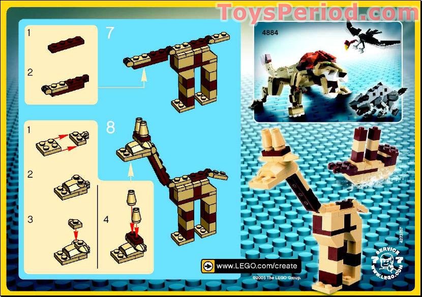 LEGO 4905 Giraffe Set Parts Inventory and Instructions - LEGO Reference ...