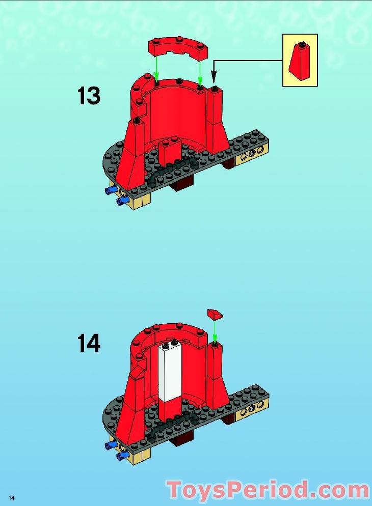LEGO 4982 Mrs. Puff's Boating School Instructions and Parts List
