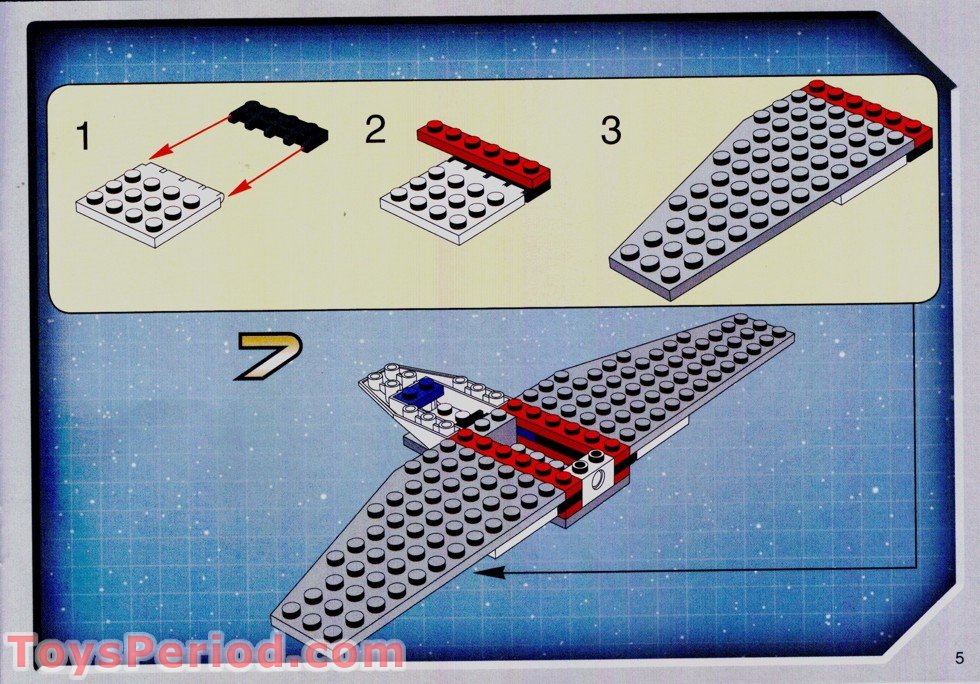 LEGO 4477 T-16 Skyhopper Instructions and Parts List