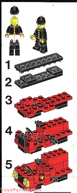 LEGO 6650 Fire and Rescue Van Instructions and Parts List