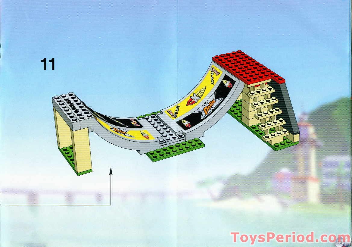 LEGO 6738 Skateboard Challenge Instructions and Parts List