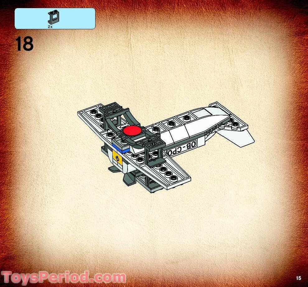 LEGO 7623 Temple Escape Instructions and Parts List