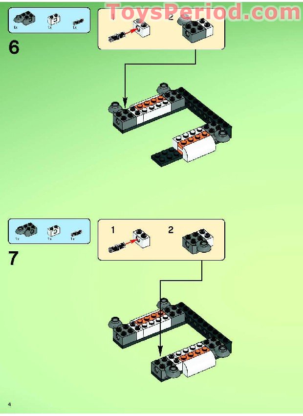LEGO 7649 MT-201 Ultra-Drill Walker Instructions and Parts List