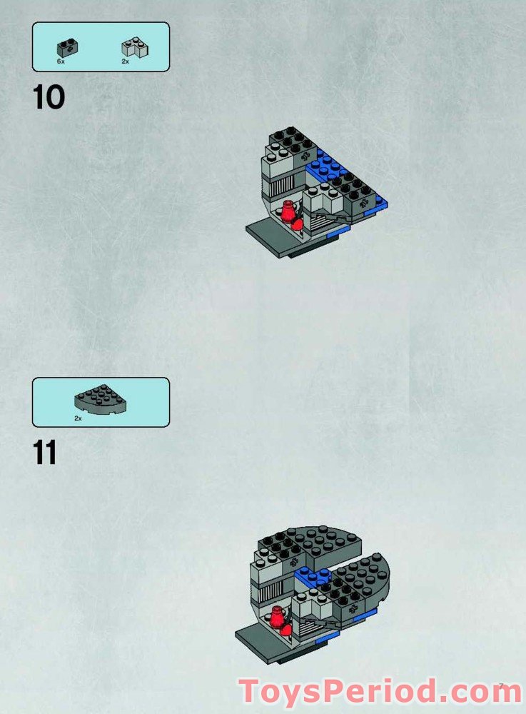 LEGO 7664 Tie Crawler Instructions and Parts List