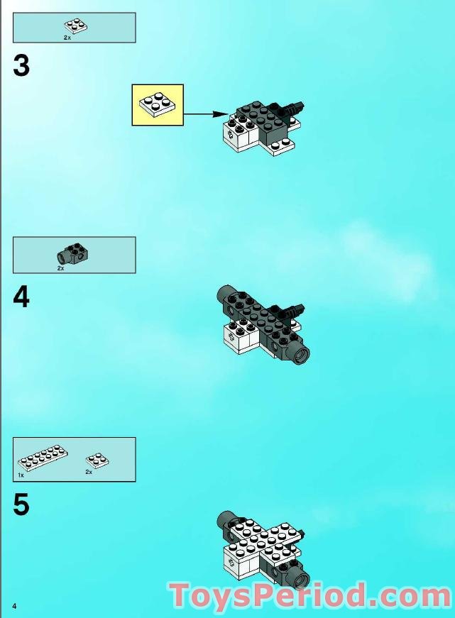 LEGO 7713 Bridge Walker vs. White Lightning Instructions and Parts List