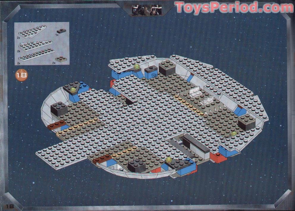 LEGO 7190 Millennium Falcon Instructions and Parts List