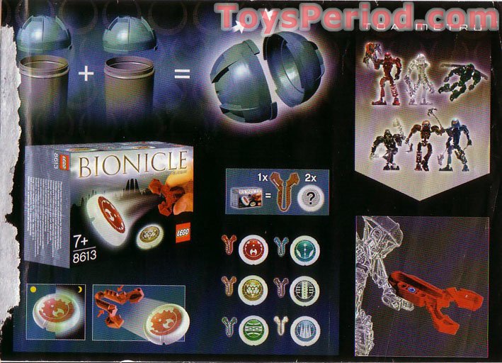 LEGO 8604 Toa Onewa Instructions and Parts List