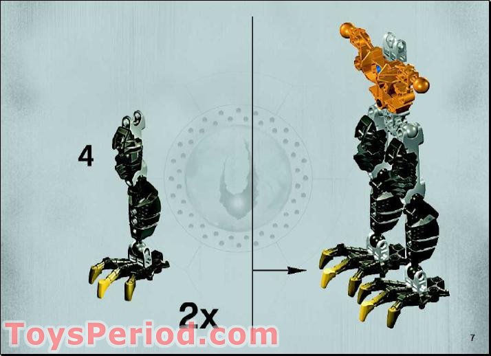 LEGO 8900 Reidak Instructions and Parts List