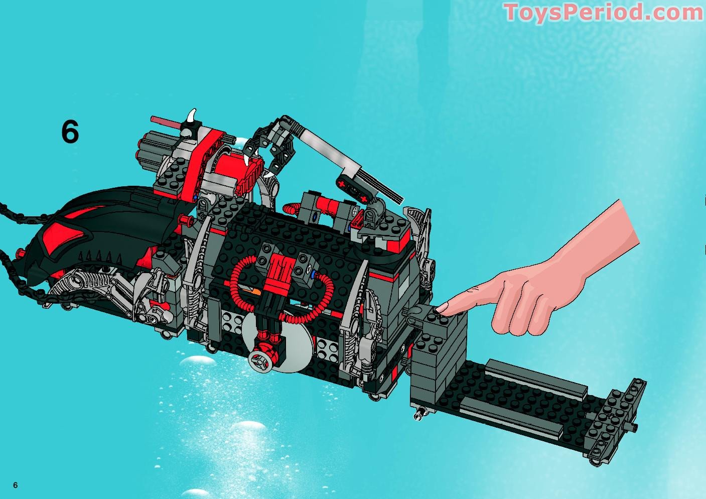 LEGO 8927 Toa Terrain Crawler Instructions and Parts List