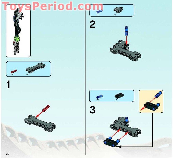 LEGO 8991 Tuma Instructions and Parts List