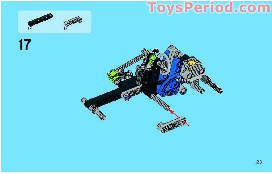 LEGO 8256 Super Kart Instructions and Parts List