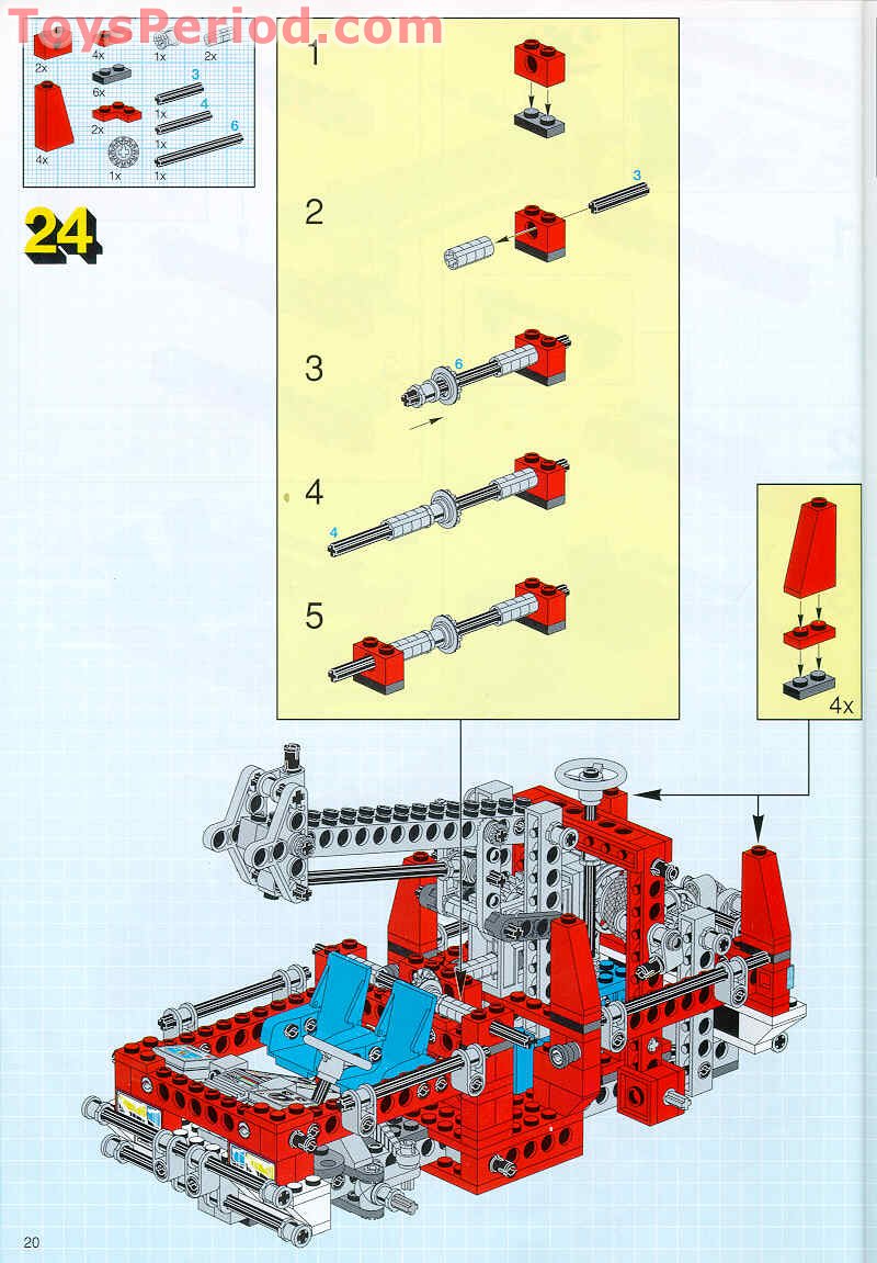 LEGO 8280 Fire Response Unit Instructions and Parts List