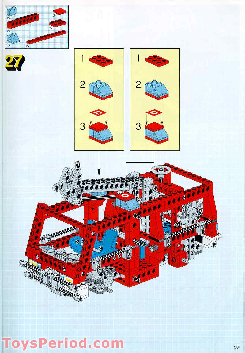 LEGO 8280 Fire Response Unit Instructions and Parts List