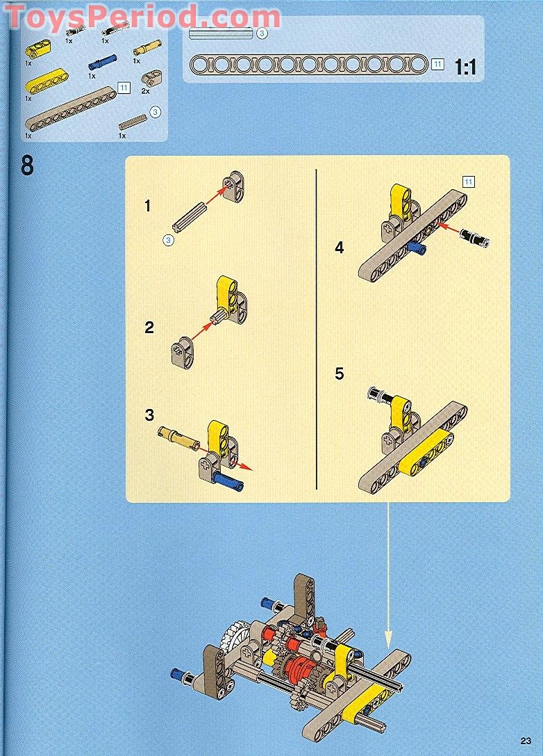 LEGO 8292 Cherry Picker Instructions and Parts List