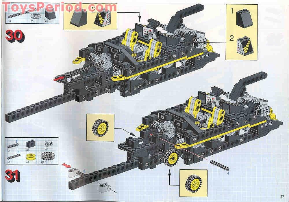 LEGO 8425 Black Hawk Instructions and Parts List
