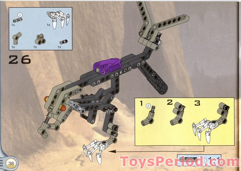 LEGO 8548 Nui-Jaga Instructions and Parts List