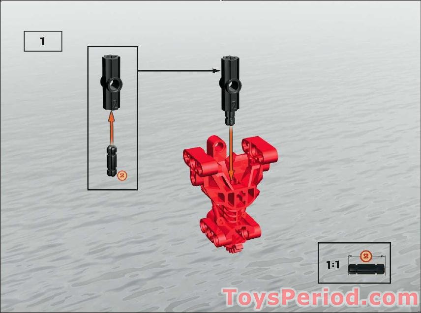 LEGO 8572 Tahu Nuva Instructions and Parts List