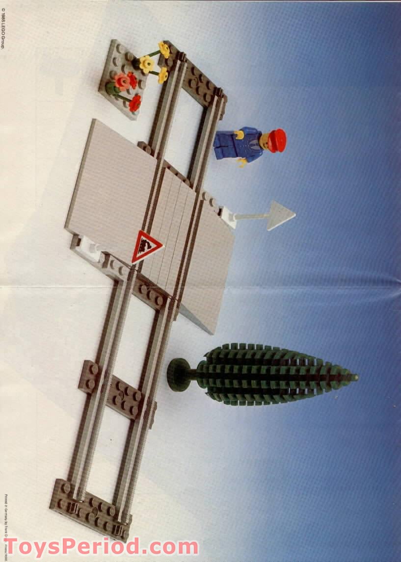 LEGO 7835 Manual Road Crossing Instructions and Parts List