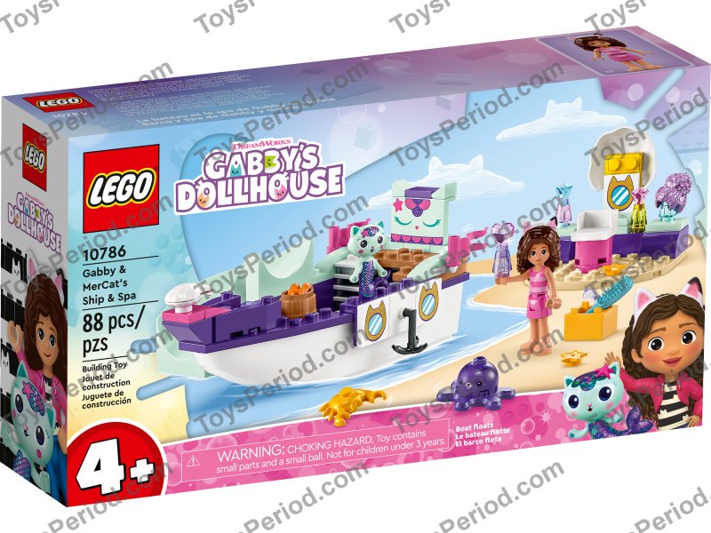 LEGO 10786 Gabby & MerCat's Ship & Spa Set Parts List
