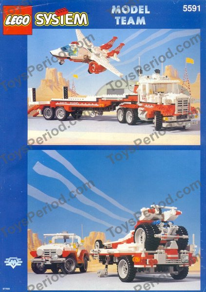 LEGO 5591 Mach II Red Bird Rig Instructions and Parts List