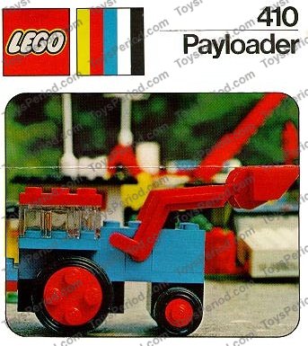 LEGO 410 Payloader Instructions and Parts List
