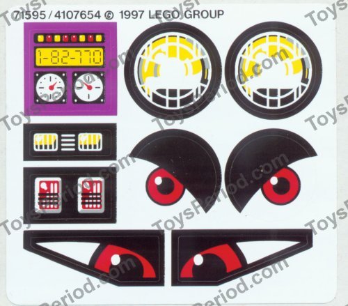 LEGO Sets with Part 8277stk01 Sticker Sheet for Set 8277 - (71595/4107654)