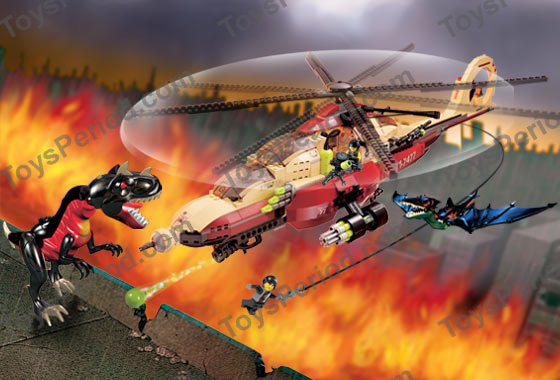 LEGO 7477 T1 Typhoon vs. T-Rex Instructions and Parts List