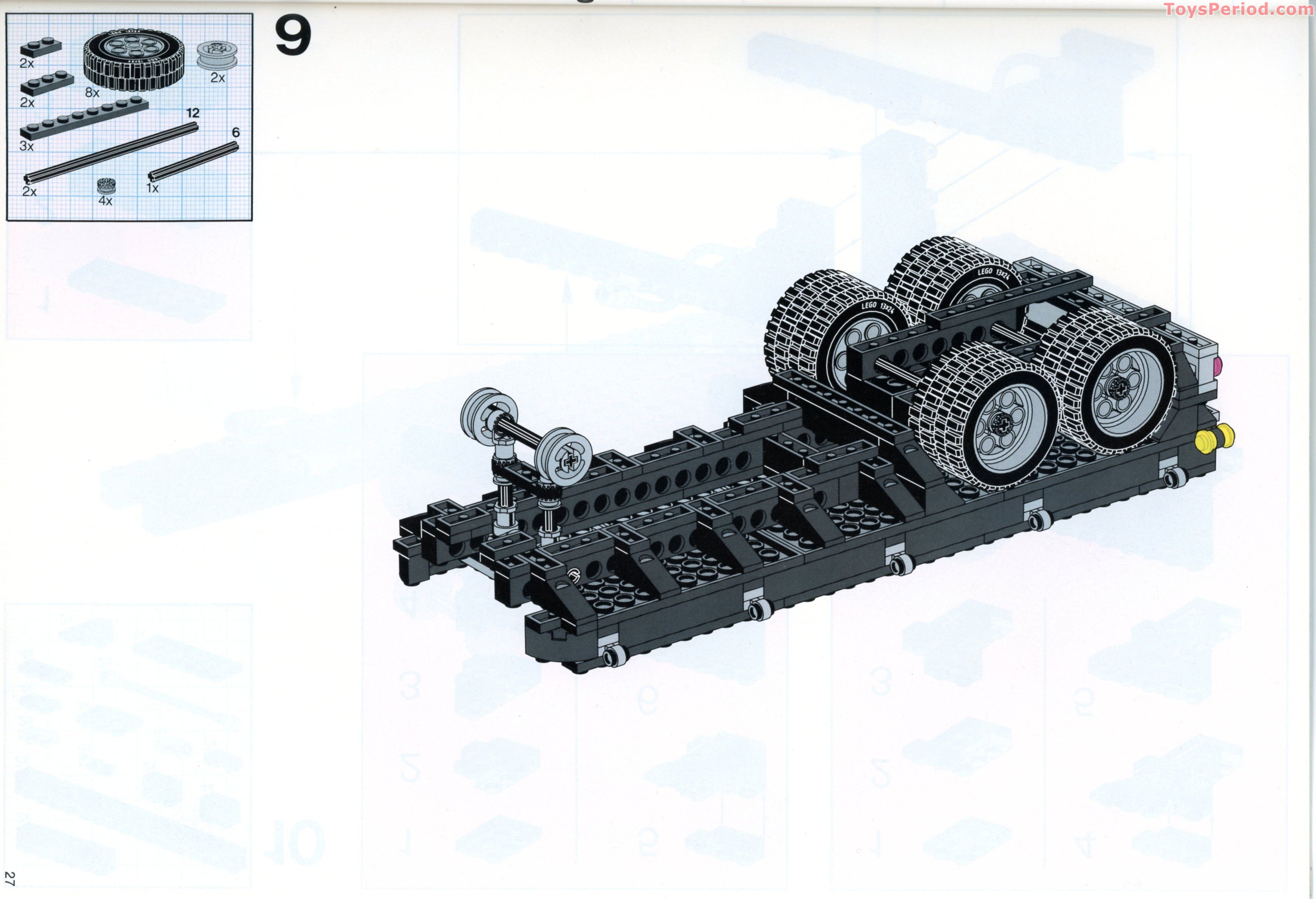 LEGO 5590 Whirl and Wheel Super Truck Instructions and Parts List